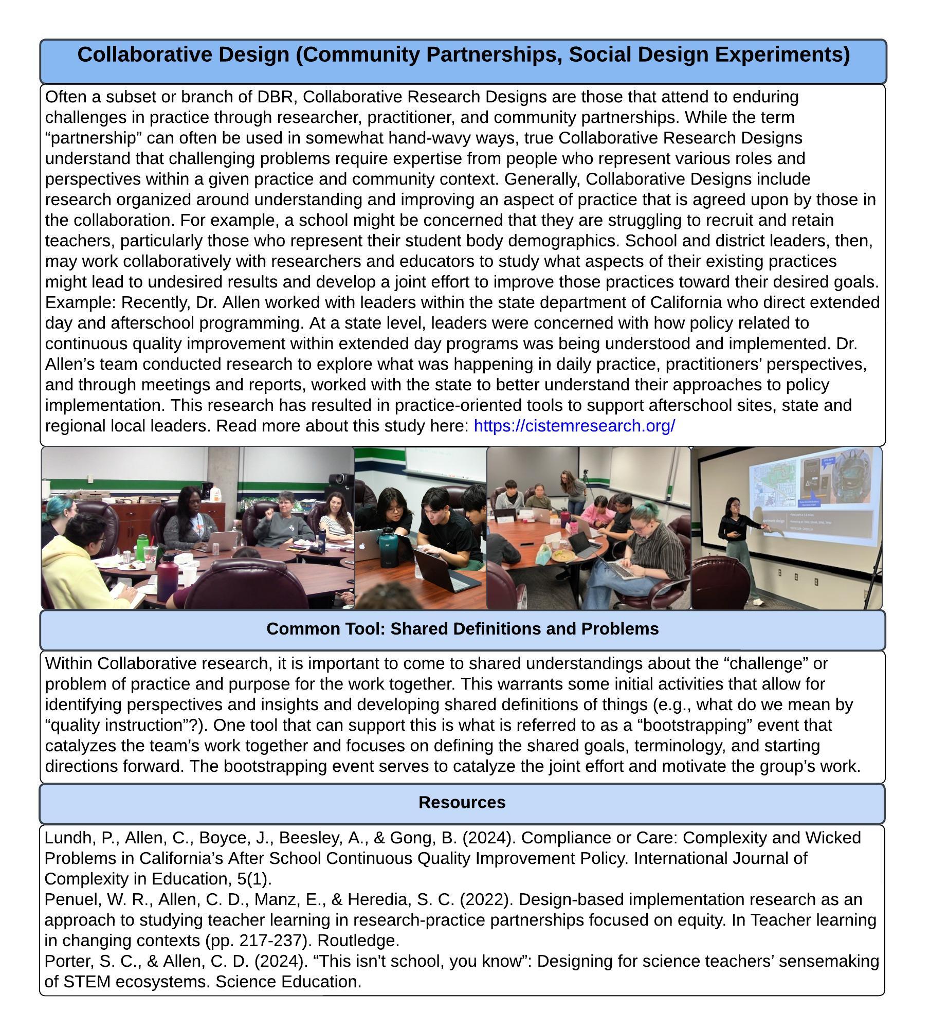 Collaborative Design (Community Partnerships, Social Design Experiments)